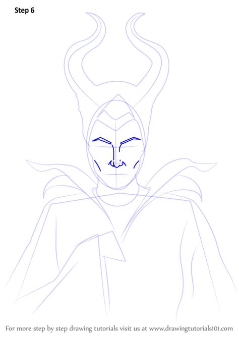 How To Draw Maleficent Characters Step By Step DrawingTutorials Com