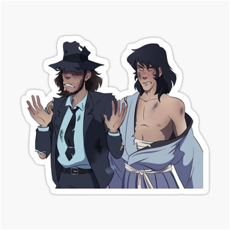 Jigen Goemon Sticker By Artsyfio Redbubble