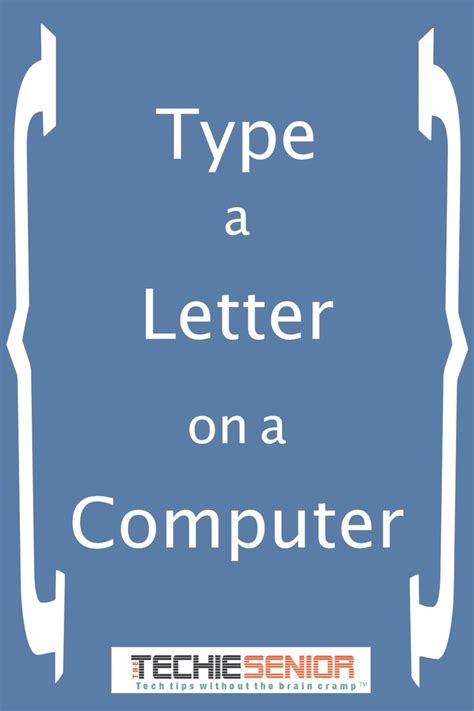 A Blue Background With The Words Type A Letter On A Computer