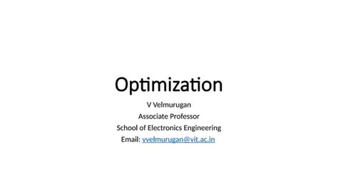 Genetic Algorithm Optimization Techniquepptx
