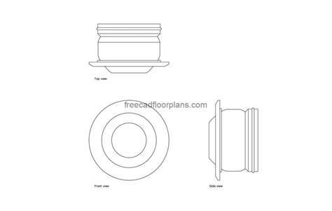 Jet Nozzle Diffuser Free Cad Drawings Ventilation System Design Cad Drawing Nozzle