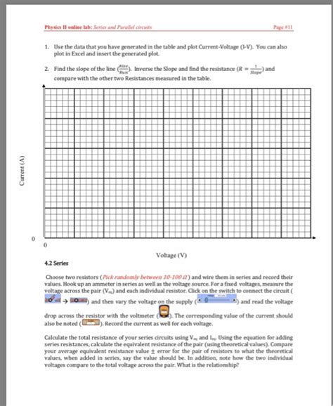 Solved II Online Lab Series And Parallel Circuits Chegg
