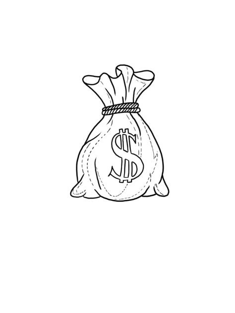 Money Bag Drawing