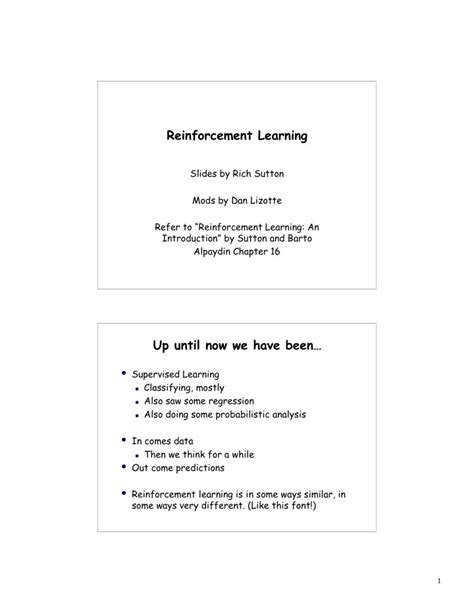 Pdf Examples Of Reinforcement Learning Robocup Soccer Teams Stone