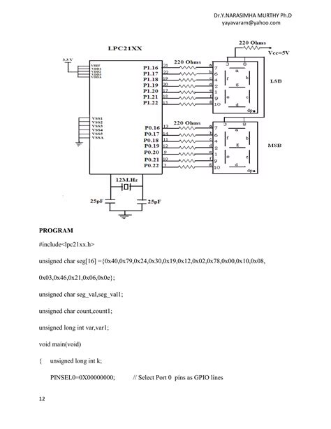 Arm Interfacing Examples DOCX