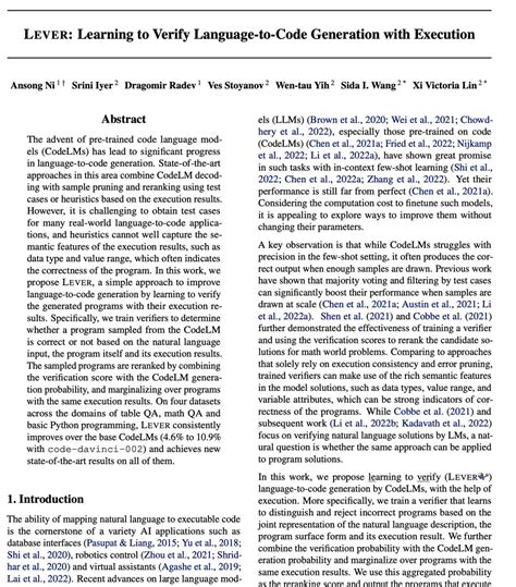 Ansong Ni On Twitter Execution Results Are Strong Indicators Of Program Correctness But How