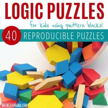 Logic Puzzles With Pattern Blocks Sudoku Like Puzzles Grades K 2 PRINTABLE Pattern