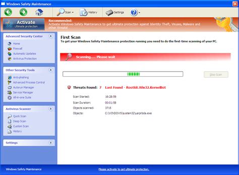 Remove Windows Safety Maintenance Virus Uninstall Guide