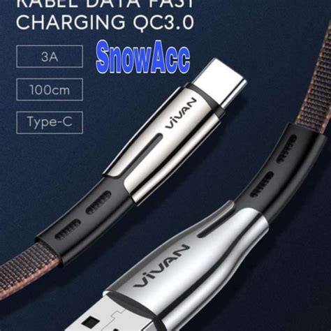 Jual Vivan Kabel Data Usb Type C Fast Charging Btk C M Kabel Data Type C Kabel Terbaru Di