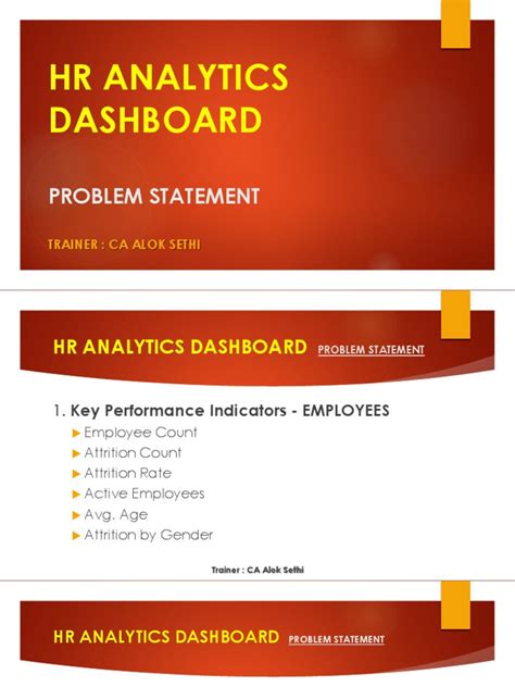 Hr Analytics Dashboard Problem Statement Akash Pdf