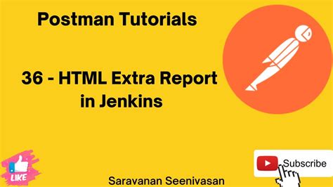 36 postman tutorials newman html report in jenkins i jenkins youtube