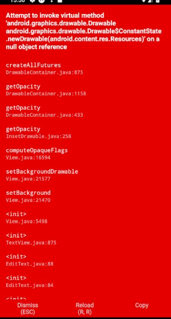 Attempt To Invoke Virtual Method Androidgrphicsdrawable On A