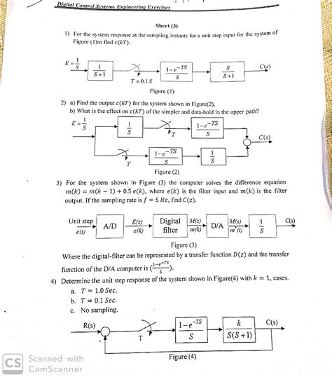 Digital Control Systems Eugineering Exercises Sheet