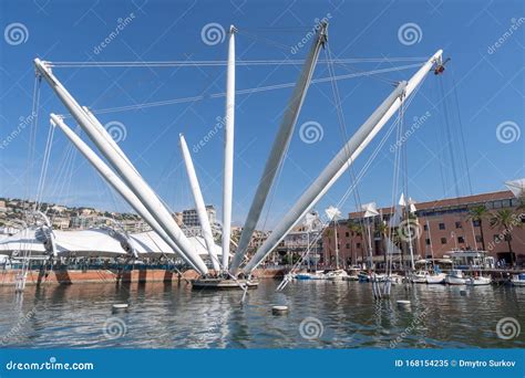 Bigo At Port Of Genoa Italy Stock Image Image Of Landmark Modern