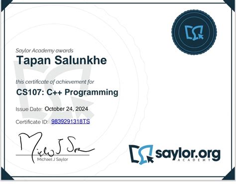Tapan Salunkhe On Linkedin Cplusplus Programming Learning