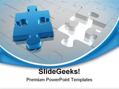Solution Puzzle Business PowerPoint Themes And PowerPoint Slides 0711