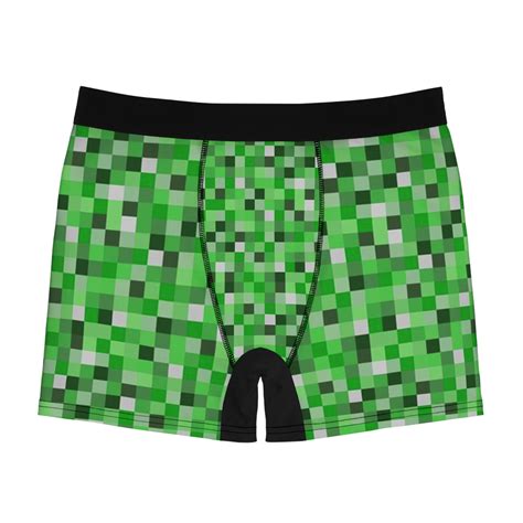 Creeper Minecraft Boxer Briefs Soft And Comfortable Unisex Men Etsy