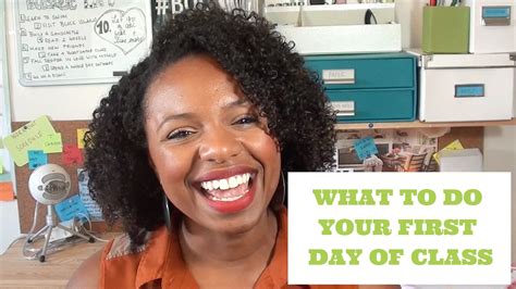 3 Things To Do Your First Day Of Class