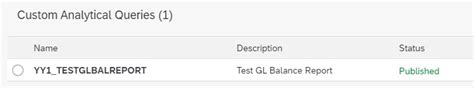 creating application for custom analytical query i sap community