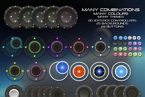 virtual joysticks sci fi pack