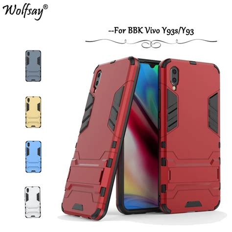 Wolfsay Cover For Vivo Y Case Luxury Slim Robot Armor Rubber Hard Phone Case For Vivo Y Back