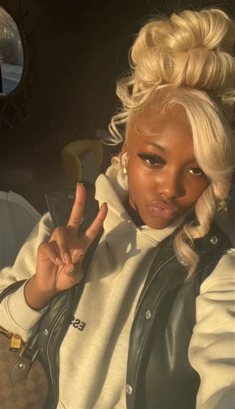 50 Blonde Hair Black Girls Ideas Blonde Hair Black Girls Hair
