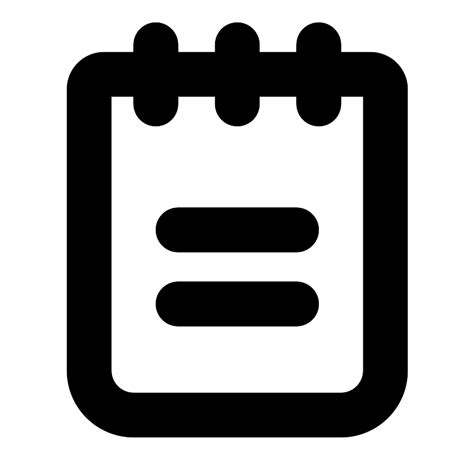 Notepad Bold Vector Svg Icon Svg Repo