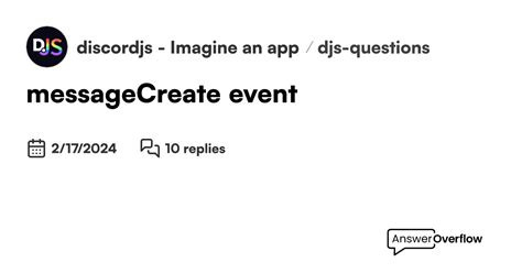 messagecreate event discord js imagine an app