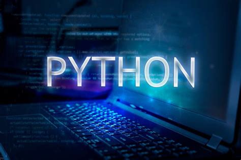 Python Inscription Against Laptop And Code Background Learn Python Programming Language