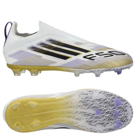 Adidas F50 Elite Laceless Fg Road To Glory Weißschwarzgold Kinder