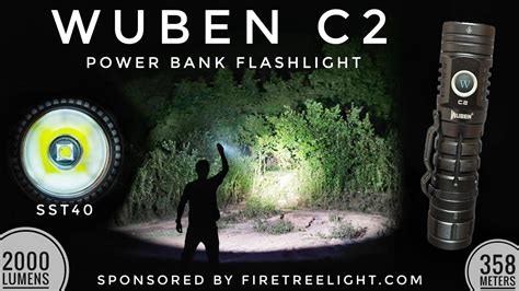 Wuben C2 Led 2000 Lumen Edc Flashlight Review 18650 Flashlights