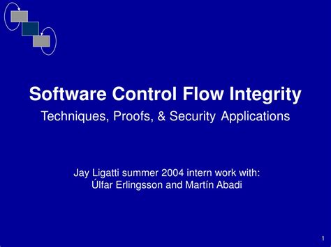 Ppt Software Control Flow Integrity Techniques Proofs And Security