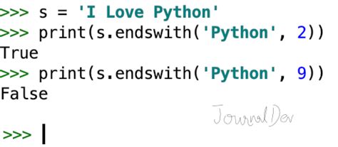 Строковая функция str endswith в Python примеры