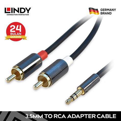 Jual Kabel Audio RCA To AUX LINDY 3M Audio Aux TRS To Jack RCA Stereo Cable 92022 Shopee Indonesia