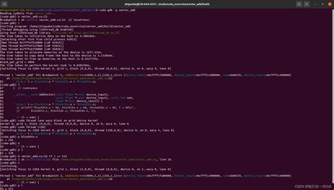 Cuda向量加法示例cuda 核函数能cout吗 Csdn博客