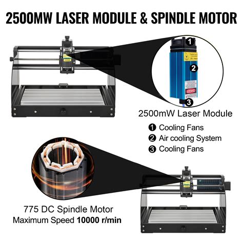 Vevor Cnc 3018 Pro Cnc Router 2 5w Laser 3 Axis Grbl Control Laser Engraver Machine Vevor Au
