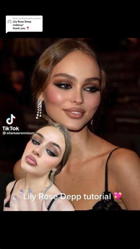 Lily Rose Depp Makeup Tutorial Ellamaerennison Lilyrosedepp Makeup