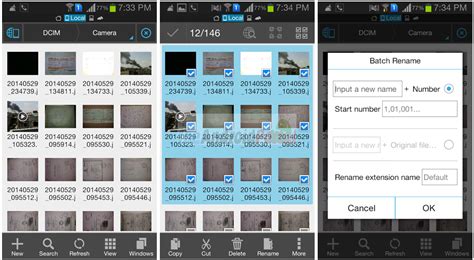 how to rename multiple files on android smartphones