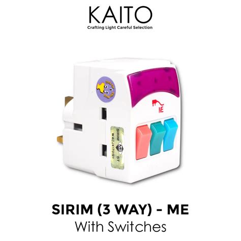 3 Way Adaptor Adapter Plug 3 Pin Socket Plug Extension Socket Multi Plug Socket With Switch Neon