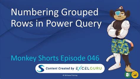 Excelguru Consulting Inc On Linkedin Number Grouped Rows In Power