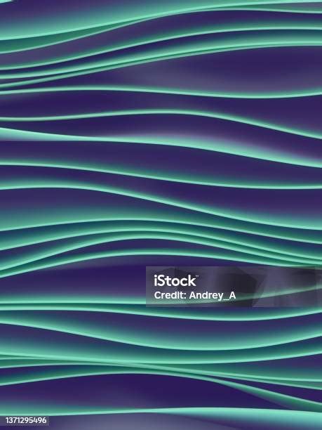 트렌디 한 그라데이션과 환각 파도 배경 3d 렌더링 다채로운 디지털 일러스트 최소한의 예술 스타일 0명에 대한 스톡 사진 및 기타 이미지 Istock