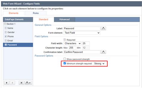 Password With High Level Security Requirements General Questions