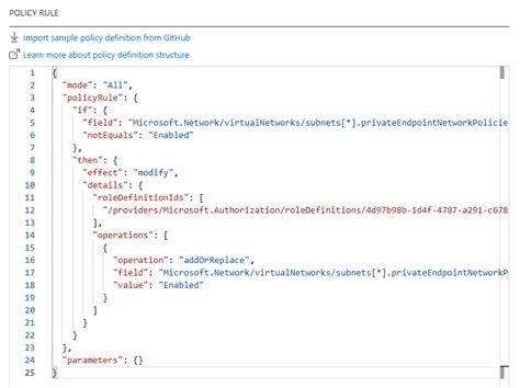 Azure Policy To Enable Network Policies For Private Endpoints