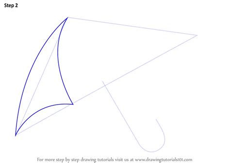 How To Draw An Umbrella Easy Everyday Objects Step By Step DrawingTutorials