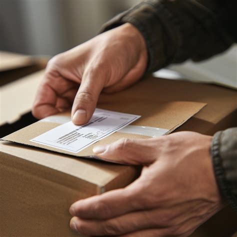Premium Photo A Detailed View Of A Shipping Label With Customer And Delivery Information