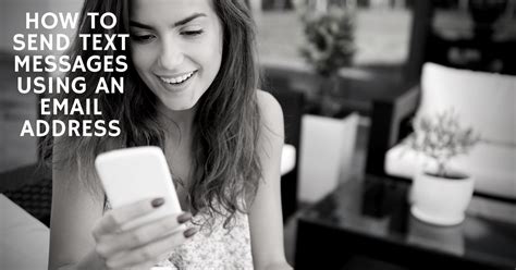 how to send text messages using an email address