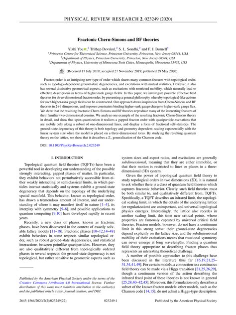 Pdf Fractonic Chern Simons And Bf Theories