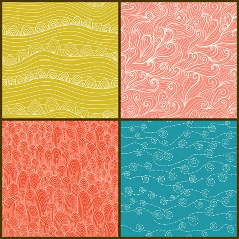 Set Of Seamless Abstract Patterns Stock Vector Image By ©markovka 88776078