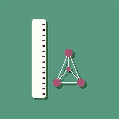 플랫 아이콘 디자인 컬렉션 분자 및 눈금자 벡터 Ai Eps Uidownload