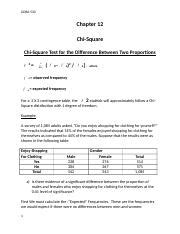 Understanding Chi Square Tests For Proportional Differences Course Hero
